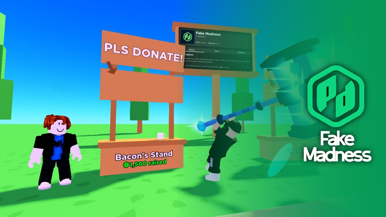 💰 | Fake Madness | Donating Fake Robux - YouTube