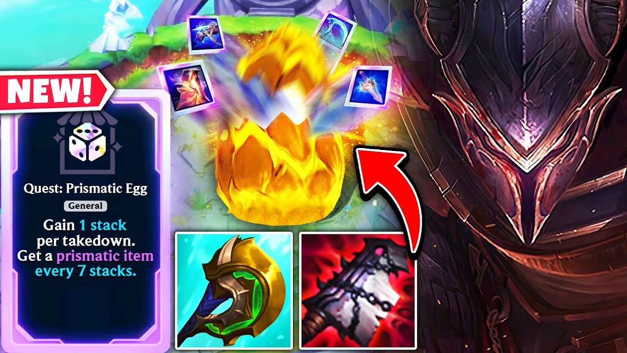 Riot just added a PRISMATIC EGG augment and it's beyond broken (GET 6 ...