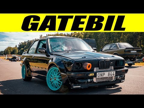 Tobbe driftar med sin nybyggda e30 V8 Turbo på GATEBIL Mantorp park