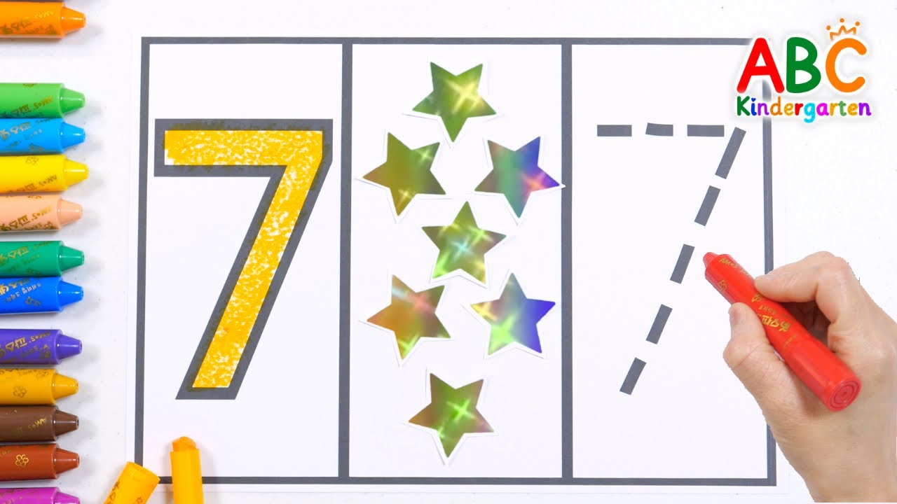 Learn the number 7 with Mom in a fun way | Practice counting by ...