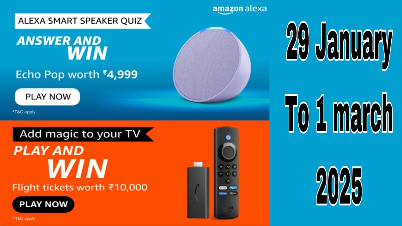 Amazon Alexa Smart Speaker Quiz Answers Today, Amazon Add magic to your ...