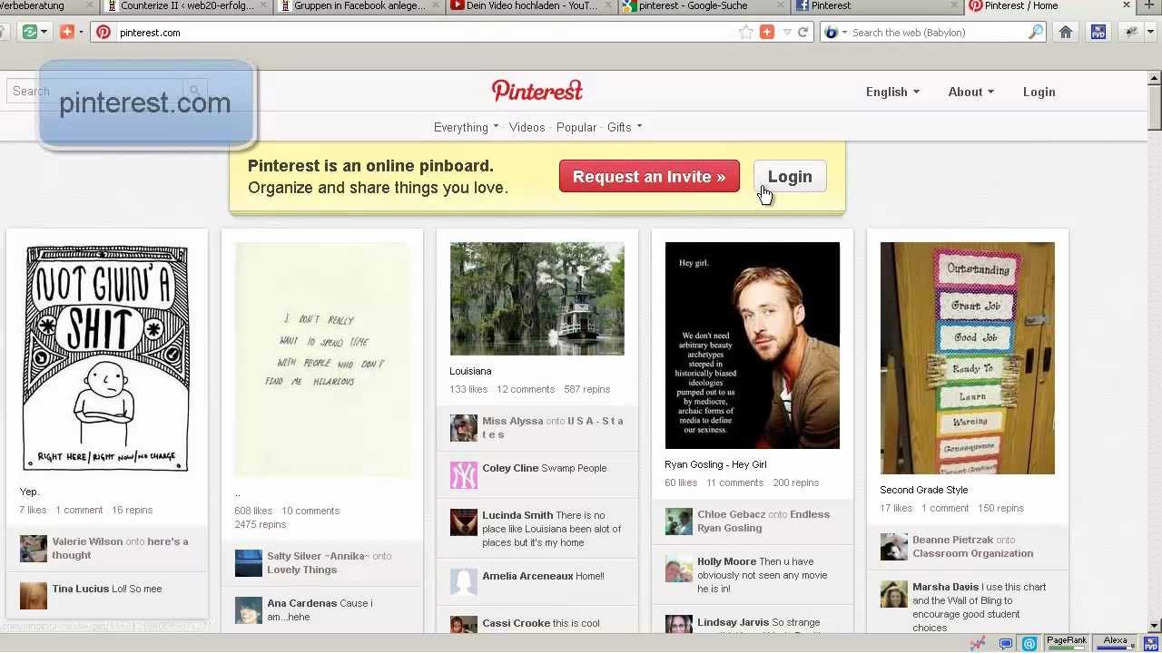 Ausführliche Anleitung für Pinterest - YouTube