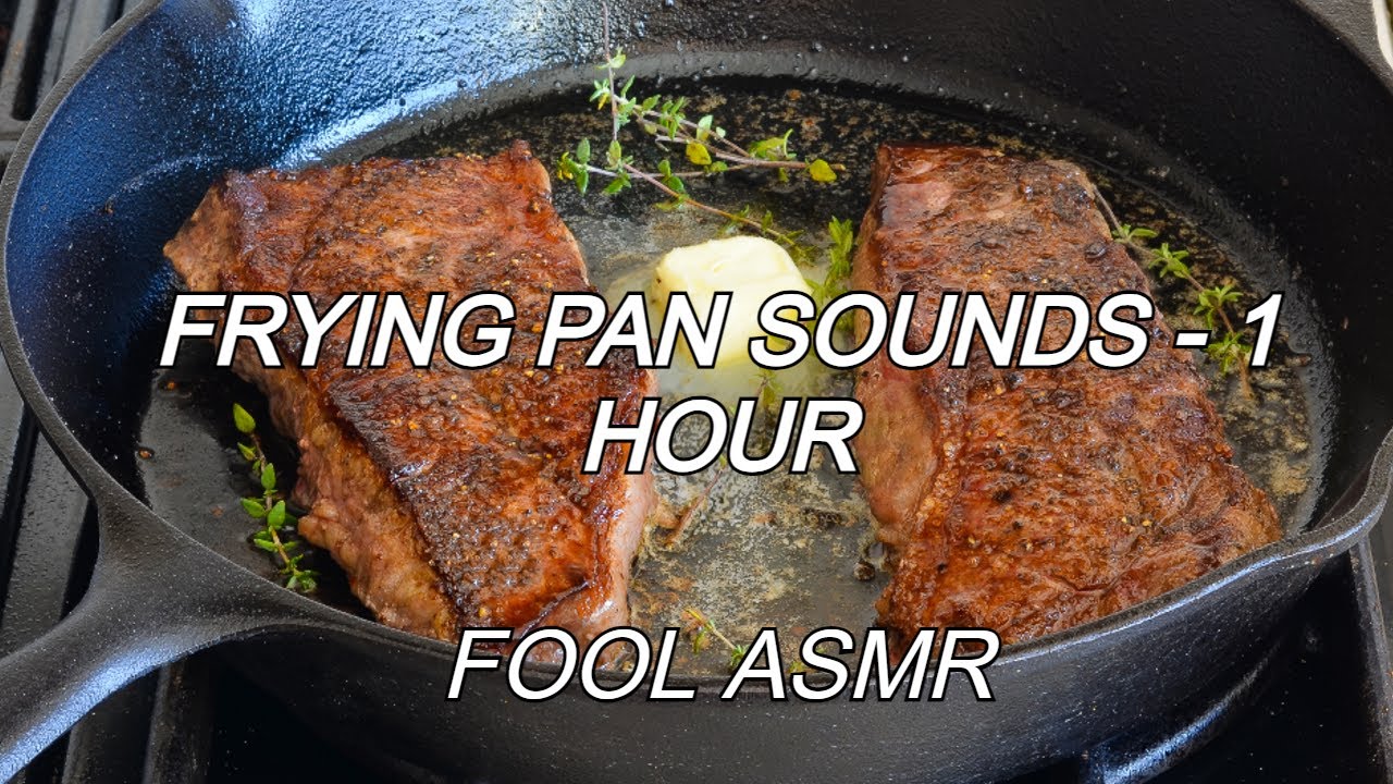 ASMR - 1 Hour Frying Pan Sizzling Noises/Rain Noises - Drift To Sleep ...