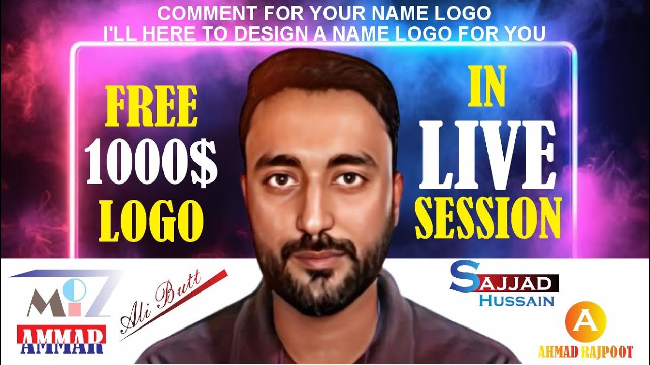 Design Your Name Logo | Join Our Live Session | Unique Name Logo Design ...