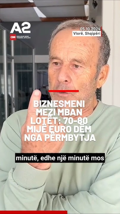 Biznesmeni mezi mban lotët: 70-80 mijë euro dëm nga përmbytja#A2CNN #Vlora #përmbytje - YouTube