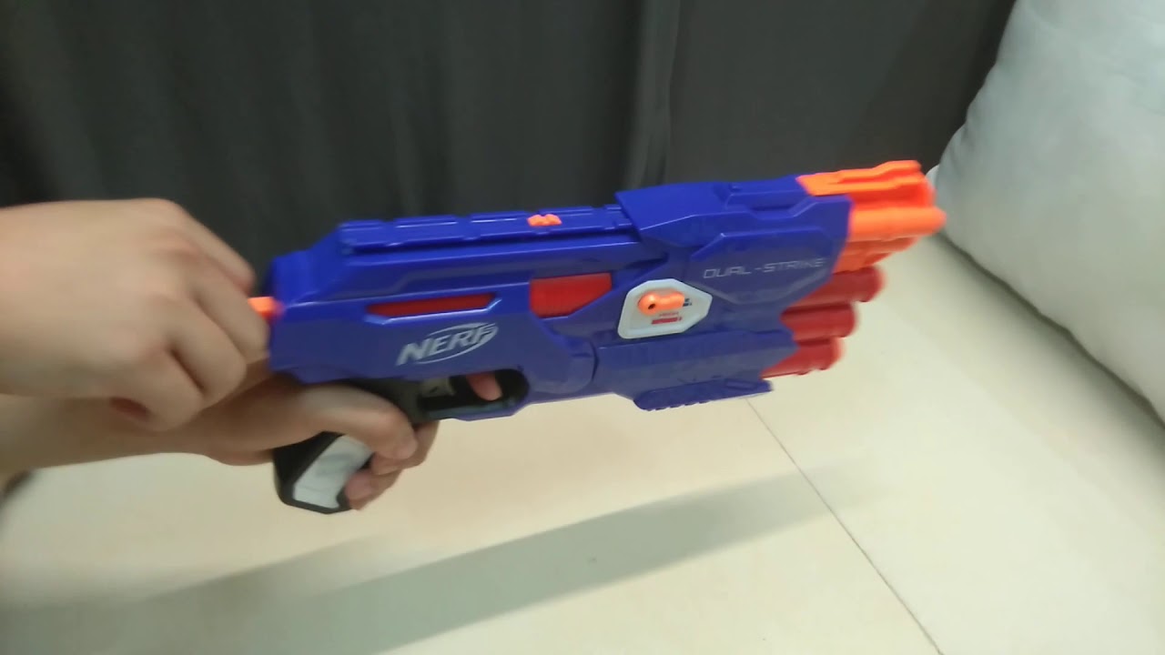 Súng Nerf giá rẻ Nerf N-Strike Elite DualStrike Blaster - YouTube