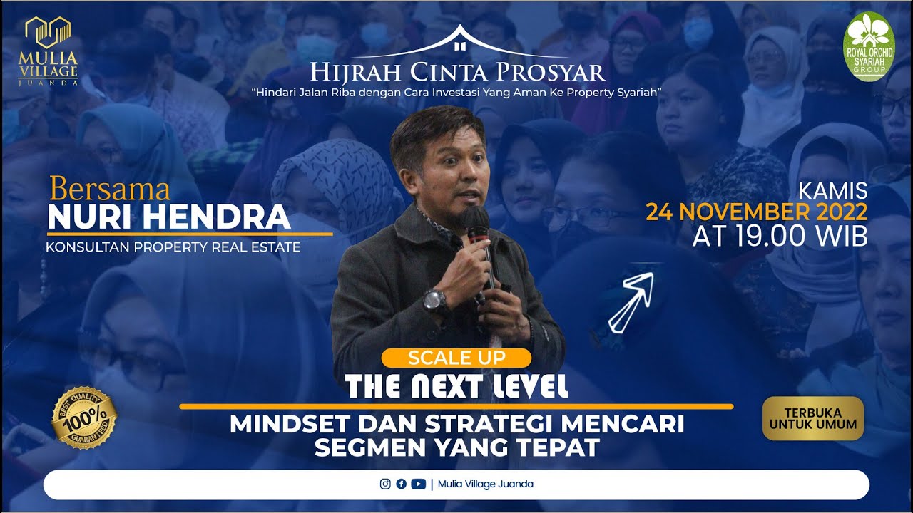 Scale Up The Next Level Marketer "Mindset & Strategi Mencari Segmen yang Tepat" - Coach Nuri ...