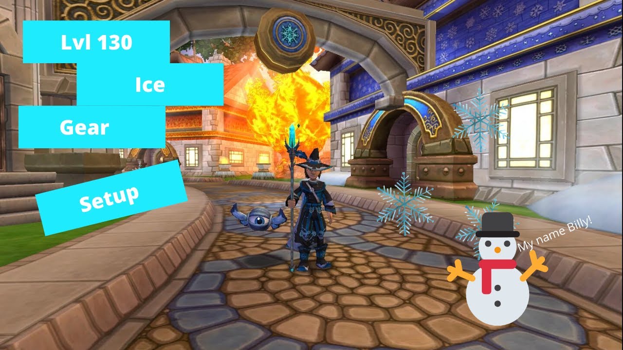 Wizard101 My maxed lvl 130 Ice Gear Setup! - YouTube