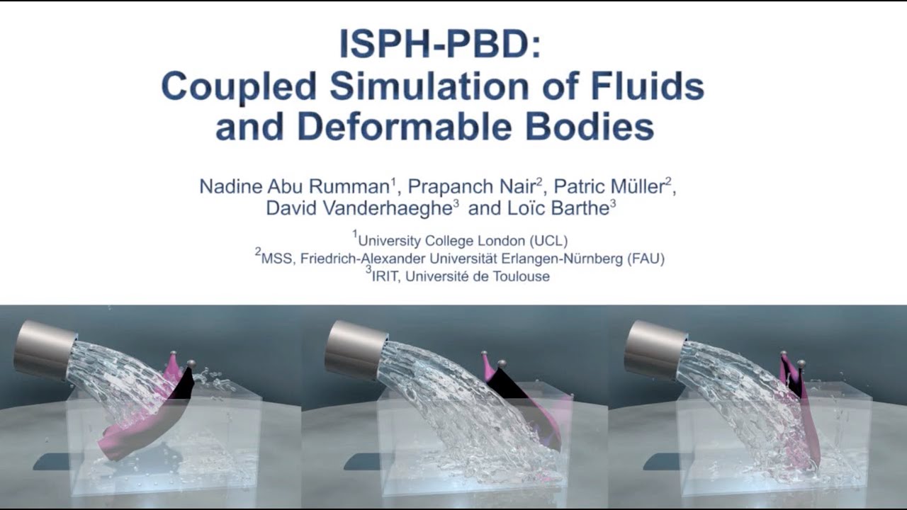 ISPH PBD Coupled Simulation of Incompressible Fluids and Deformable ...