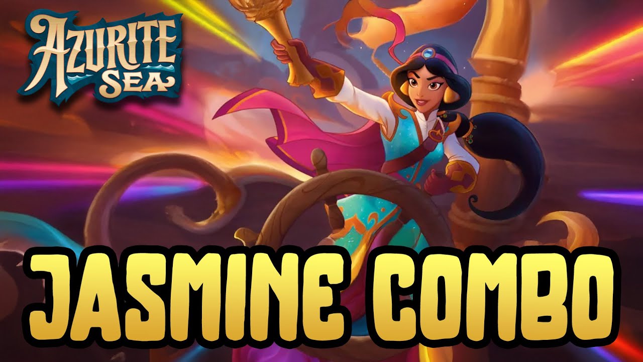 PRINCESS JASMINE COMBO DISNEY LORCANA NEW AZURITE SEA DECK 🔵🟢 - YouTube