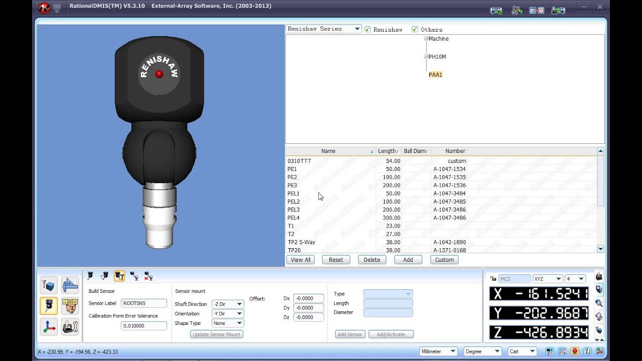 Rational DMIS 建立測頭 - YouTube