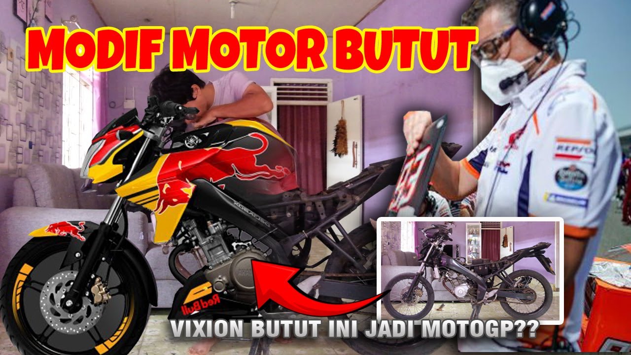 KEREN GAK YA KIRA KIRA ?? KALAU MOTOR JELEK INI DI CAT DAN STIKER ALA ...
