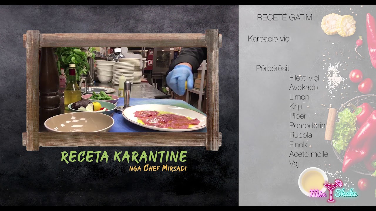 Karpacio viçi nga Chef Mirsad Tagani - YouTube