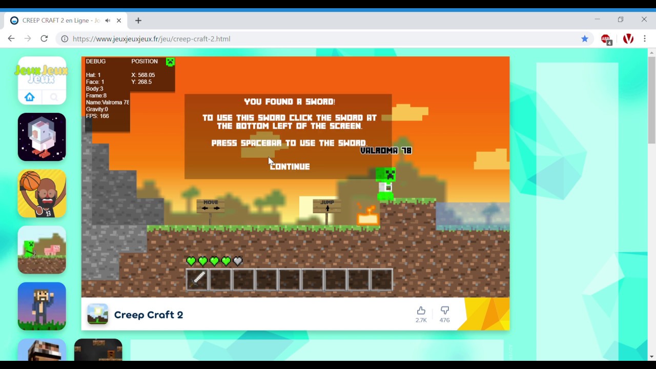 Gameplay Creep-Craft 2 - YouTube