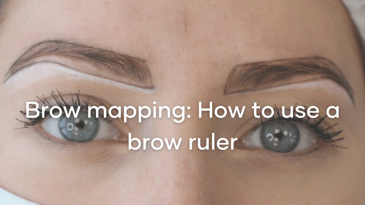 Brow Mapping How To Use A Brow Ruler YouTube Brow Mapping How To Use A Brow Ruler YouTube