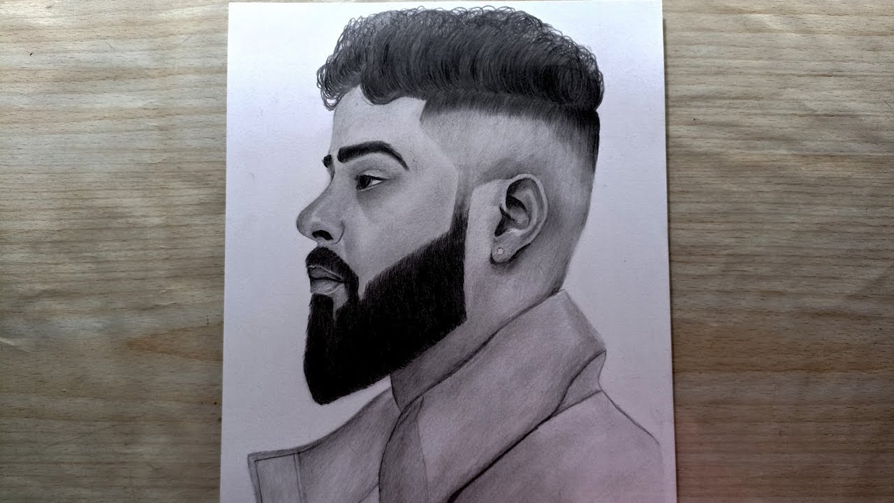 Drawing AP Dhillon 😍 / Time lapse🔥 - YouTube