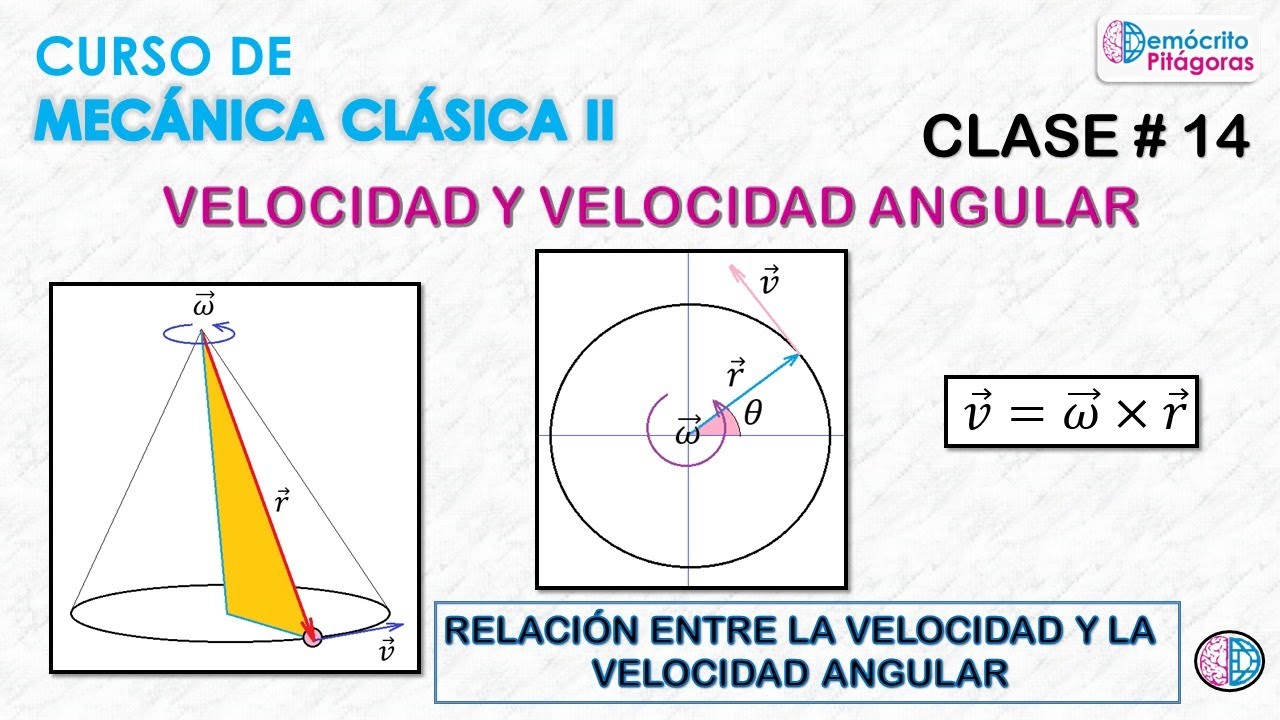 Mecánica Clásica II. Velocidad y velocidad angular. Clase # 14. - YouTube