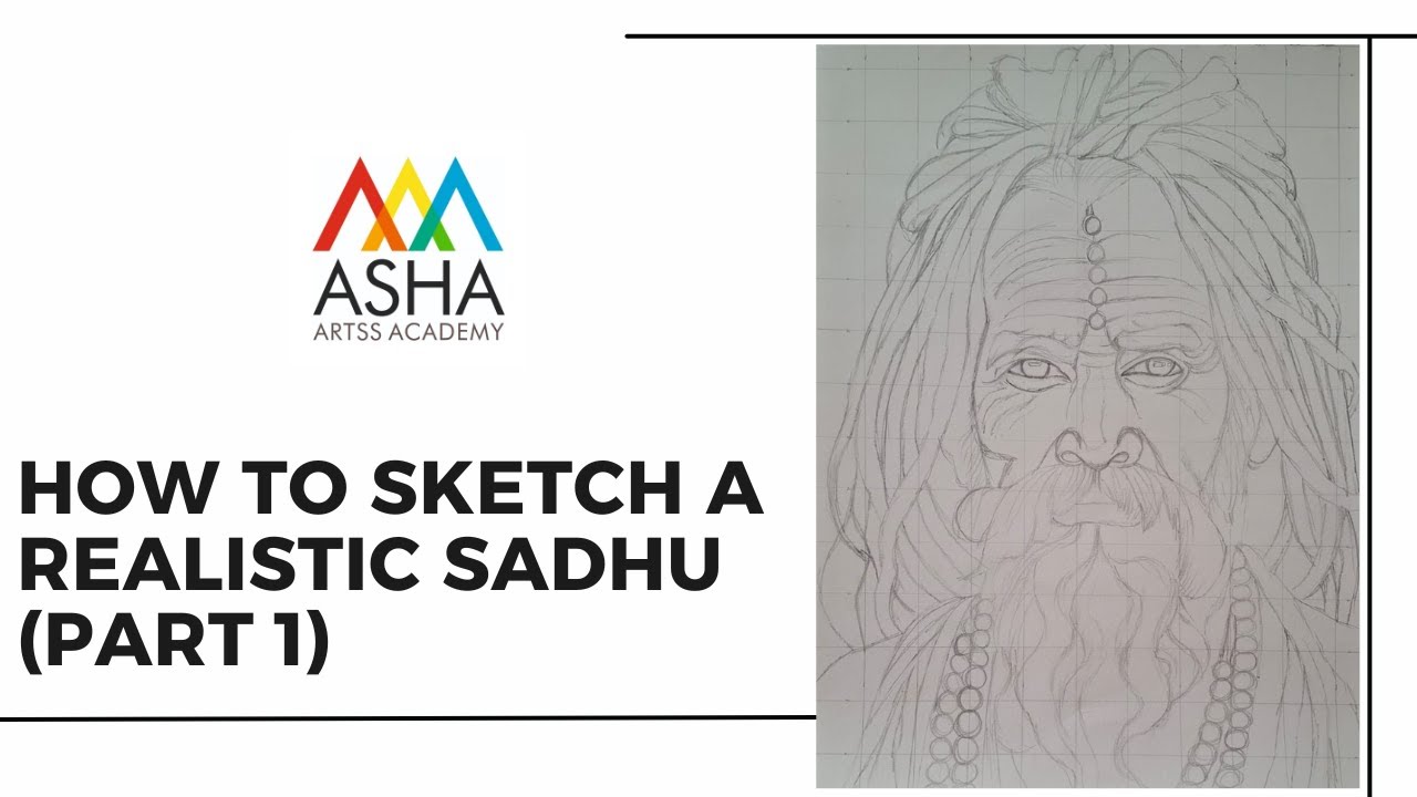 "How to Sketch a Realistic Sadhu | Step-by-Step Pencil Drawing Tutorial ...