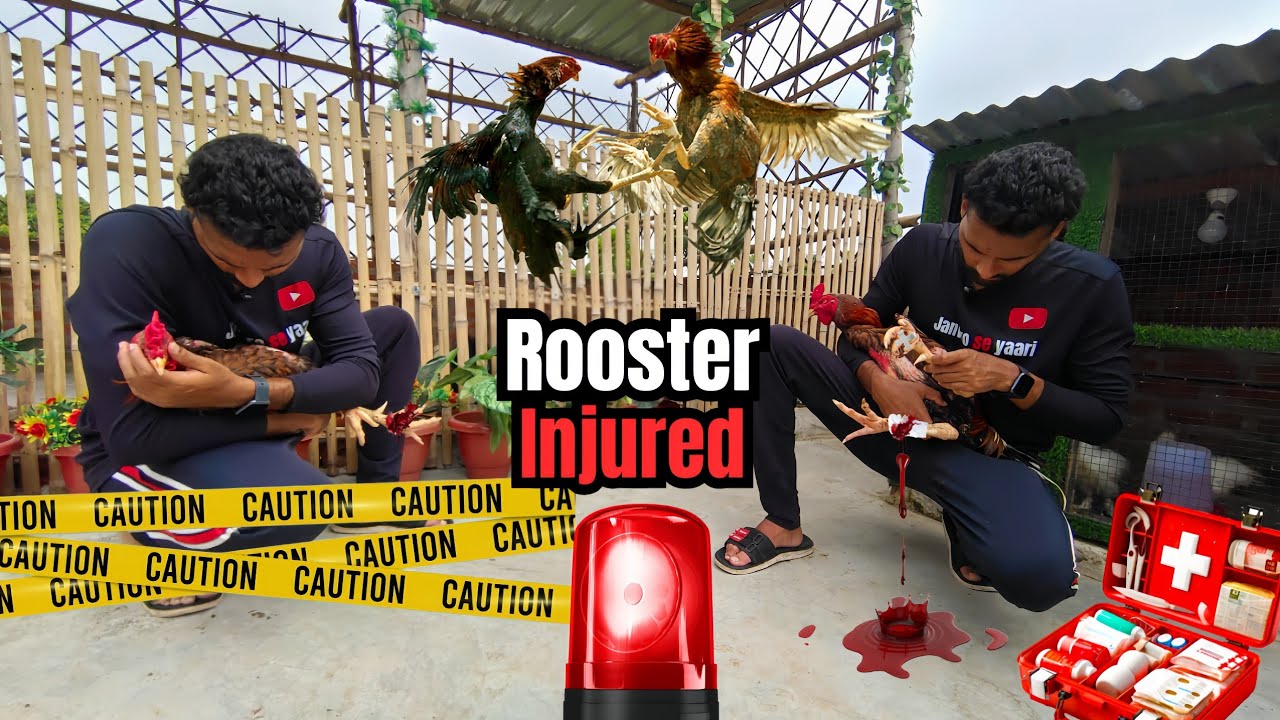Is He Alive I “First Aid for My Rooster 🐔 | Wound Cleaning & Bandage” # ...