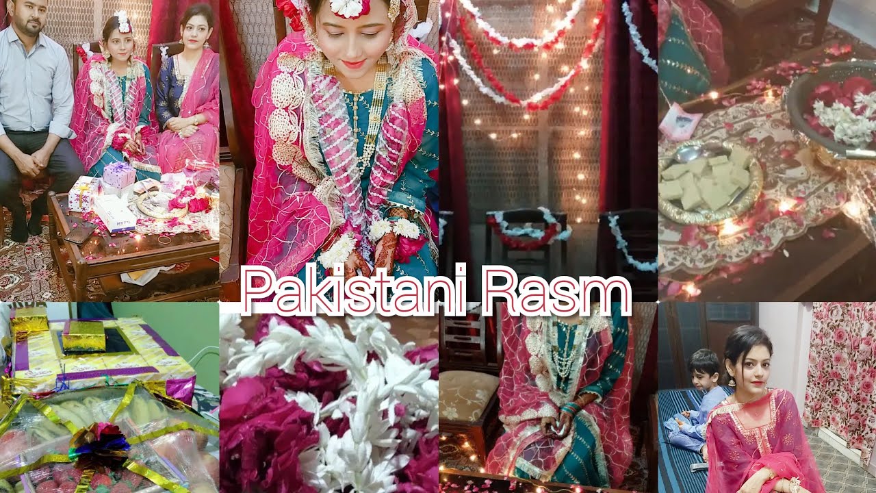 Pakistani Rasm Vlog | Rasm se phle ki taeyarian part1 - YouTube