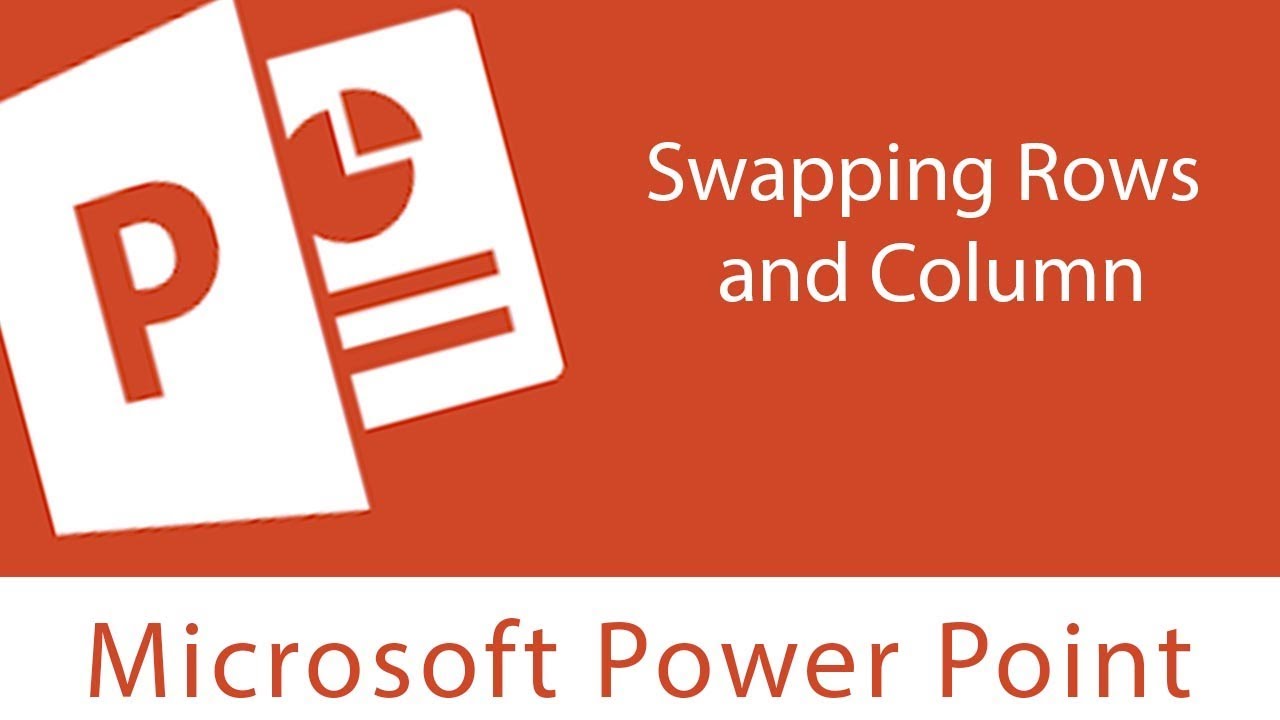 Powerpoint : Swapping Rows and Column in PPT | Working with the Charts ...