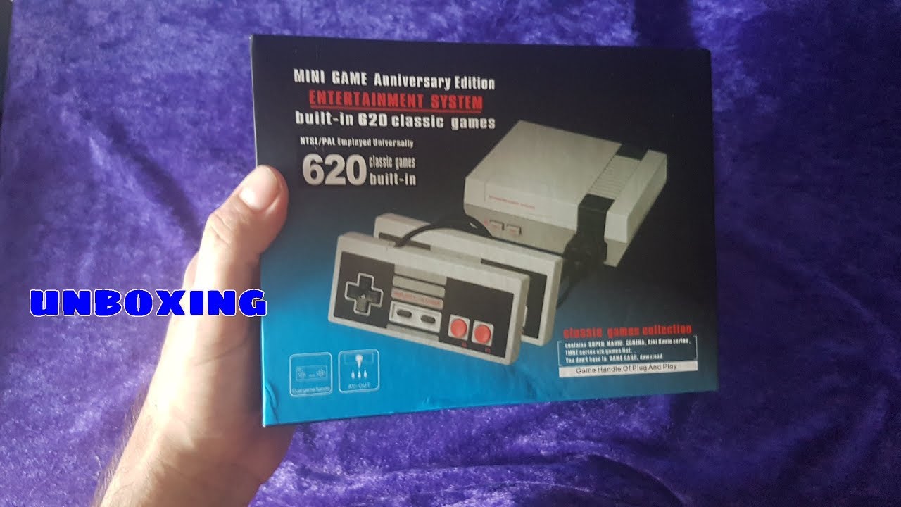 Unboxing: Mini Game Entertainment System (Spiele Konsole) - YouTube