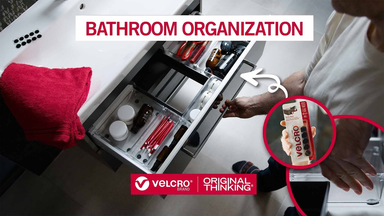 Bathroom Organization Hacks | VELCRO® Brand - YouTube