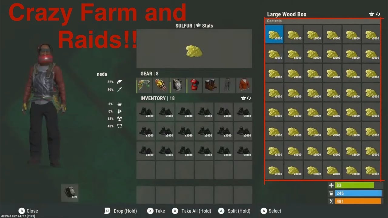 Building Base, Farming, and Raiding on Rust- Console - YouTube