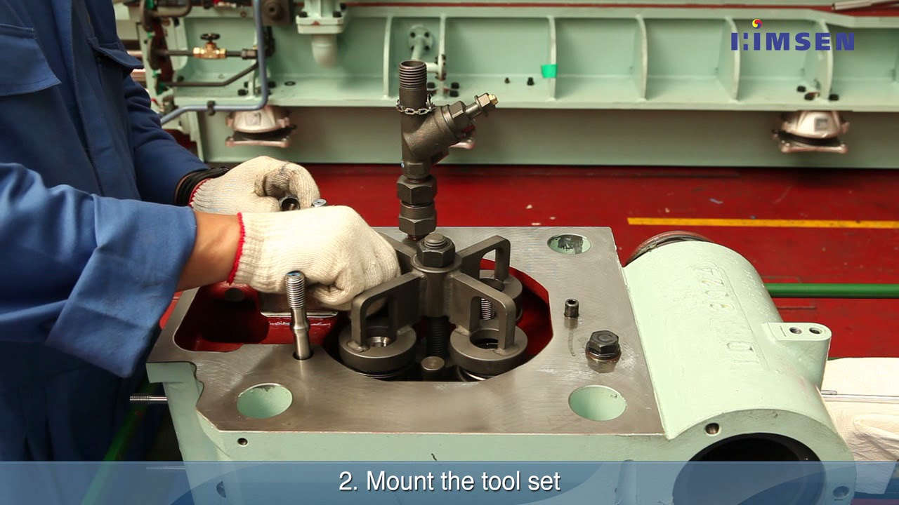 MAINTENANCE OF VALVE TRIAN ETC. HIMSEN HYUNDAI ENGINE - YouTube