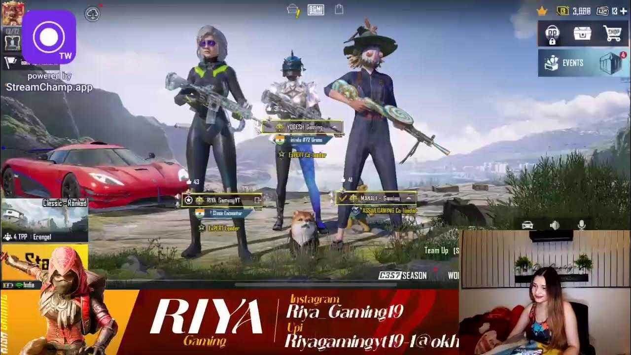 "Join Me on the Road to 10k: BGMI Mobile Live stream with Riya Gaming #Bgmi #GirlGamer#RoadTo10k ...