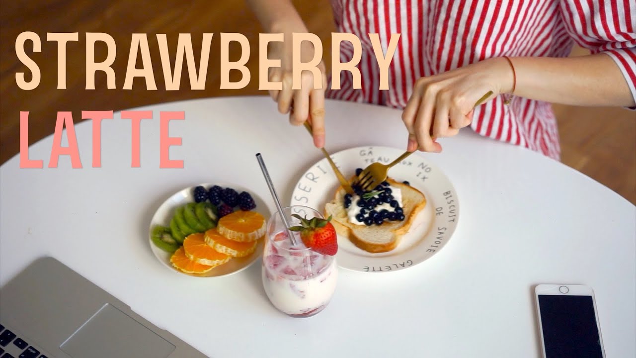 Food Vlog【Toast to the Toast】Mozzarella|Boba|Strawberry Latte 早餐 珍珠酸奶烤吐 ...