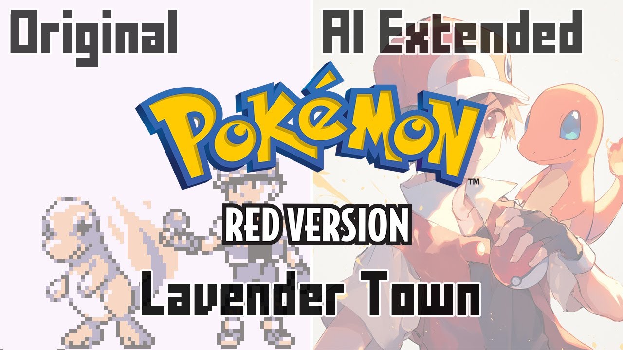Pokemon Red/Blue - Lavender Town, but it's continued by AI - YouTube