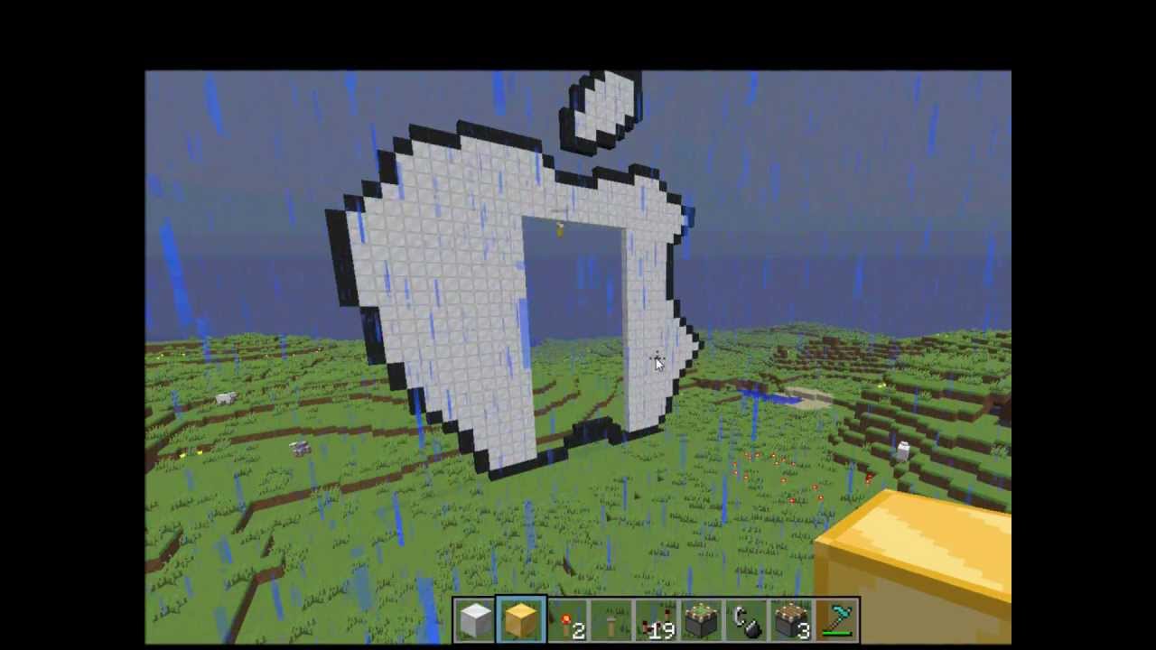 MineCraft - Apple Logo (TimeLapse) - YouTube