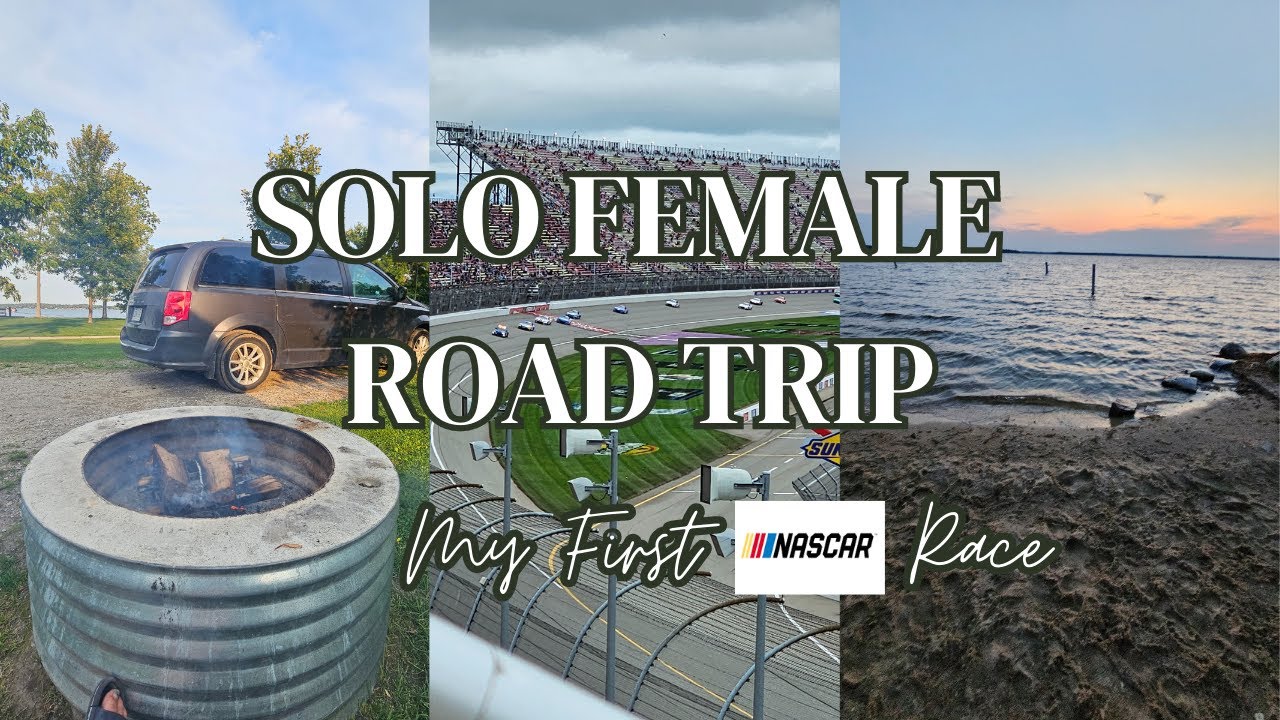 SOLO FEMALE VAN TRAVEL BASIC MINIVAN SETUP! Heading to my first NASCAR ...
