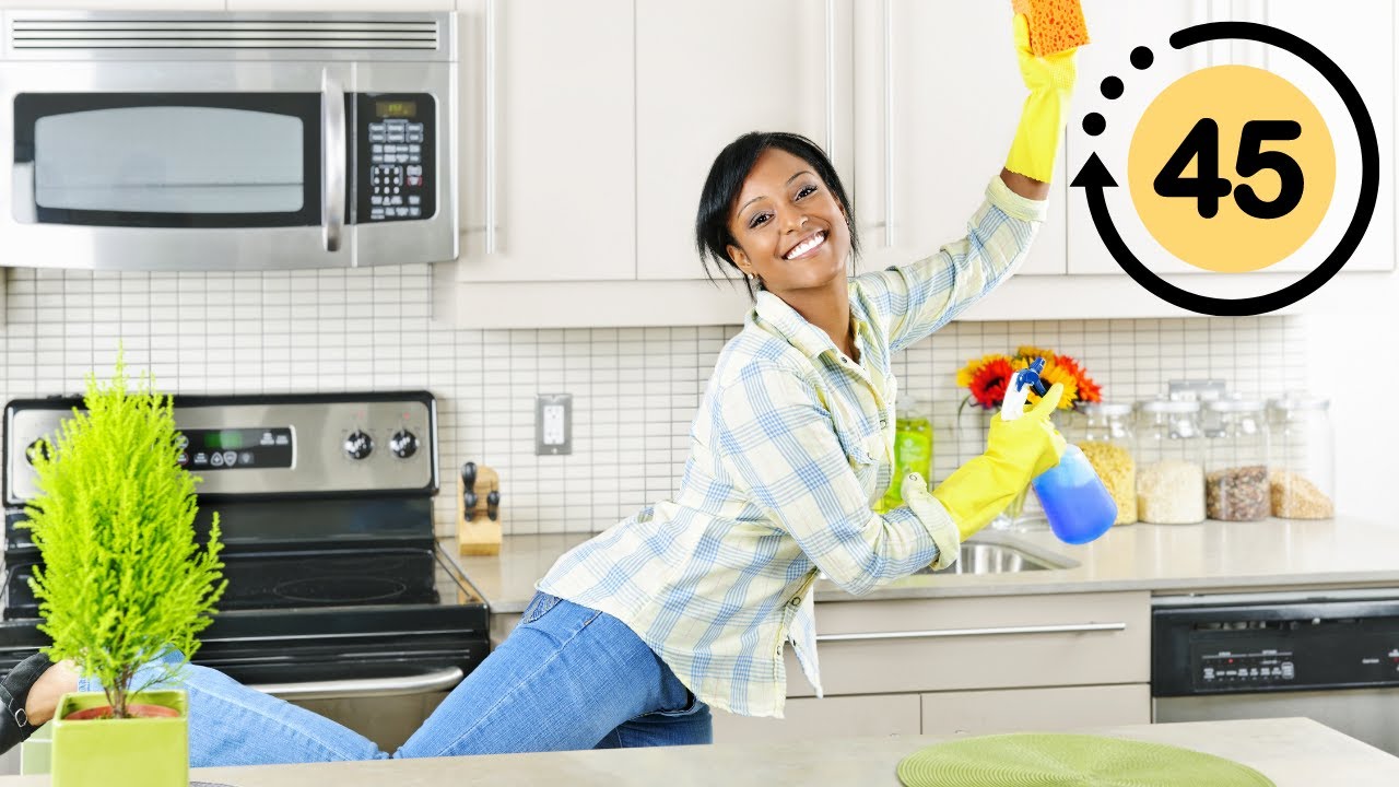 How to Speed Clean Your Home in 45 Minutes or LESS! - YouTube