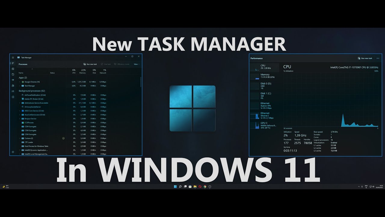 New TASK MANAGER on WINDOWS 11 | 2022 - YouTube