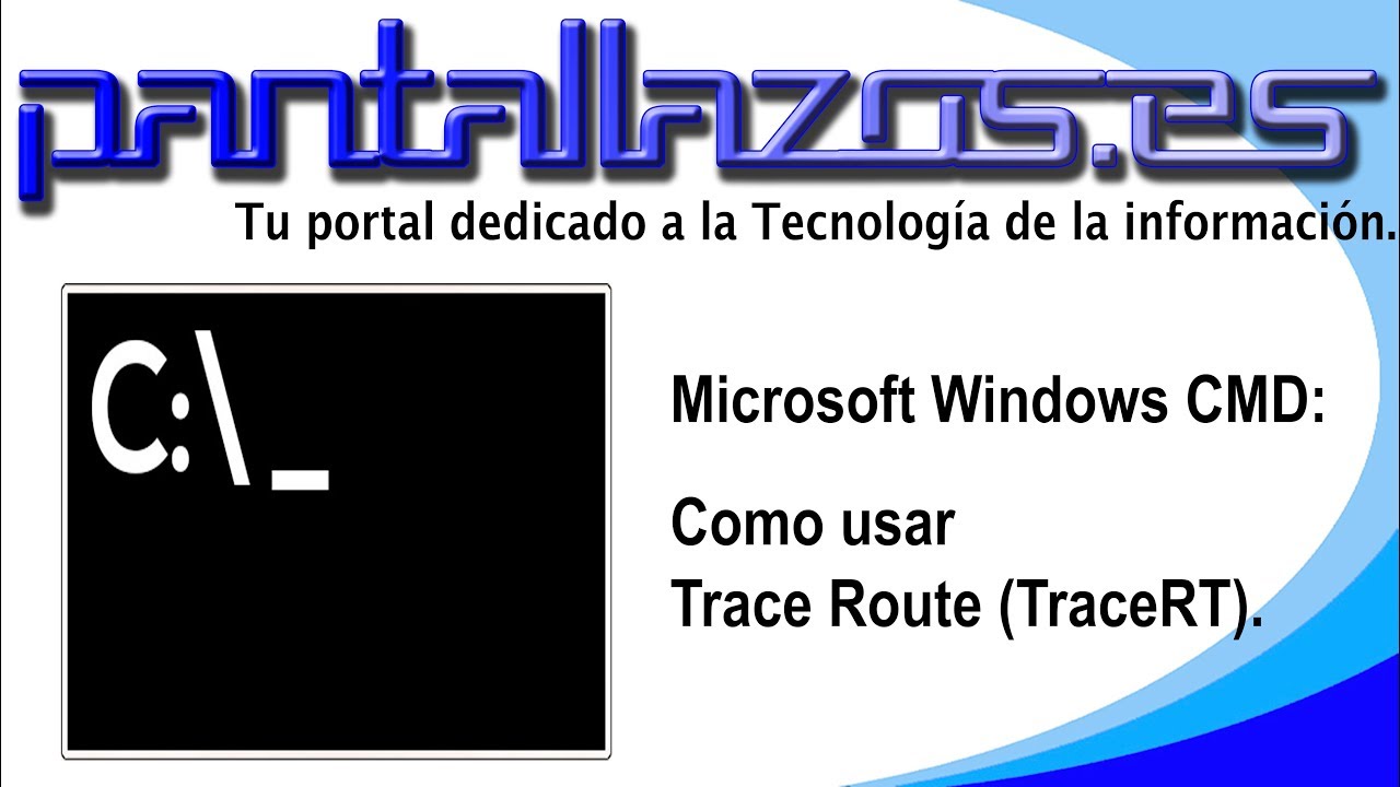 Microsoft Windows: Trace Route (TraceRT). - YouTube