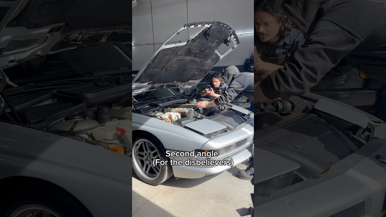 Balancing a coin on a running V12 engine!! - YouTube