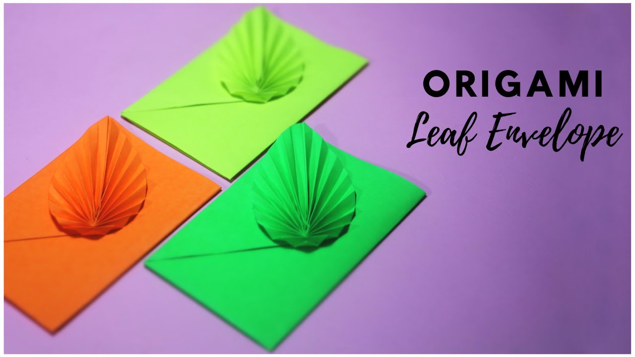 Origami Leaf Envelope | Easy Paper Folding Craft Idea - YouTube
