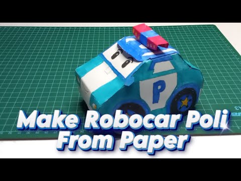 Make robocar poli from paper | membuat robocar poli dengan kertas - YouTube
