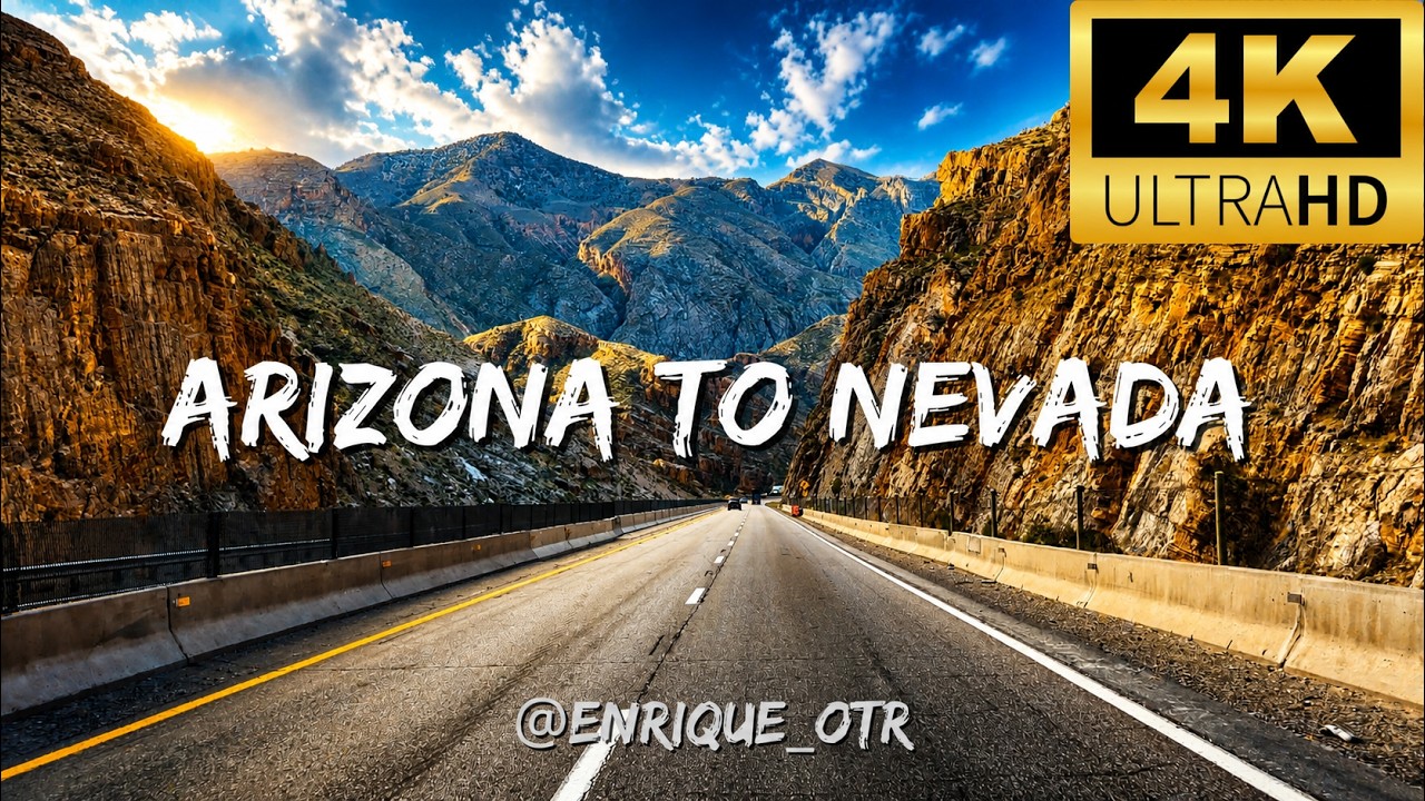 4K Drives- Arizona to Nevada (Virgin River Gorge) - YouTube