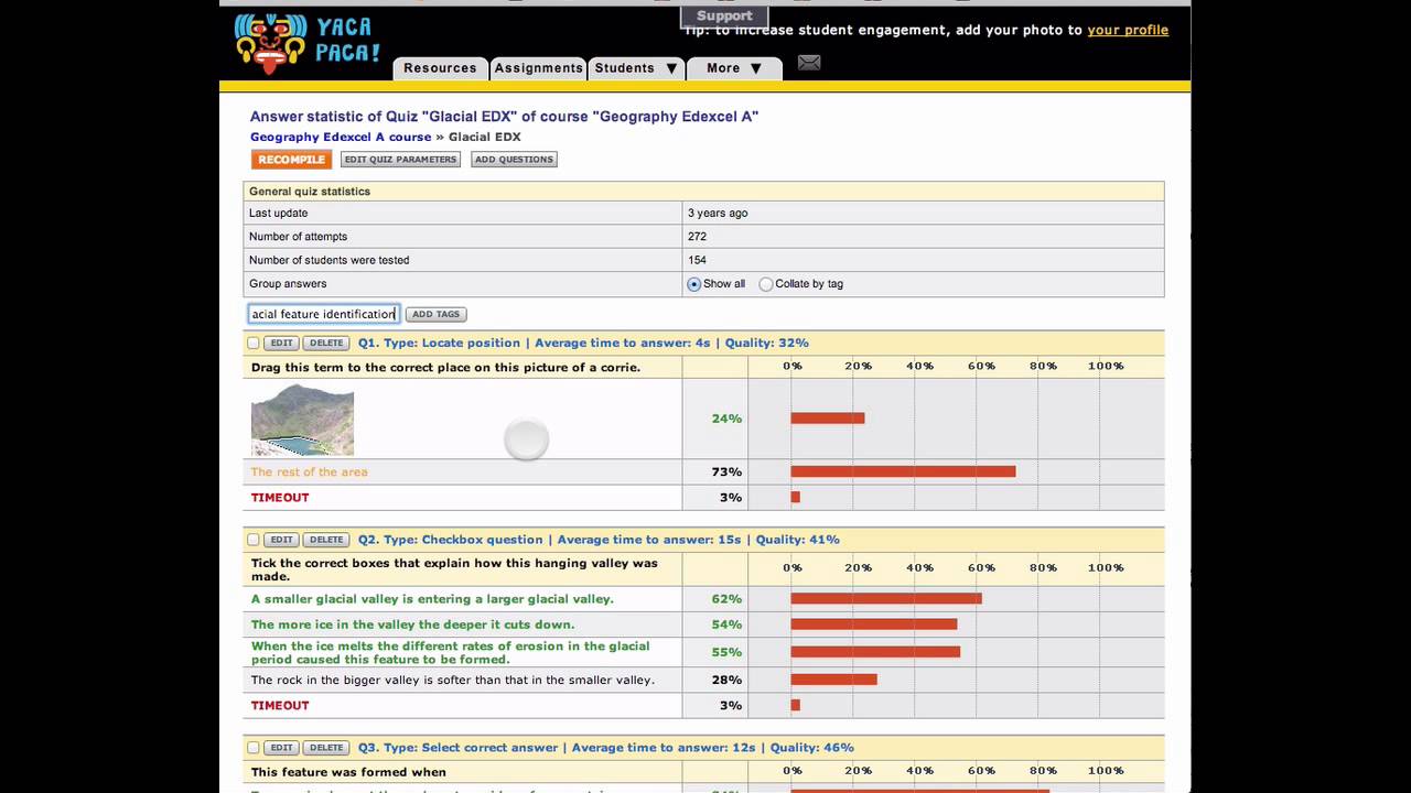 Tagging quizzes in Yacapaca - YouTube