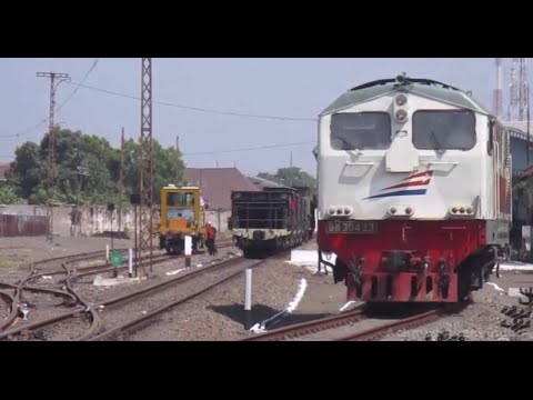 [Momen] Langsiran KLB Kricak + BB304 84 07R di Stasiun Pasuruan dan ...