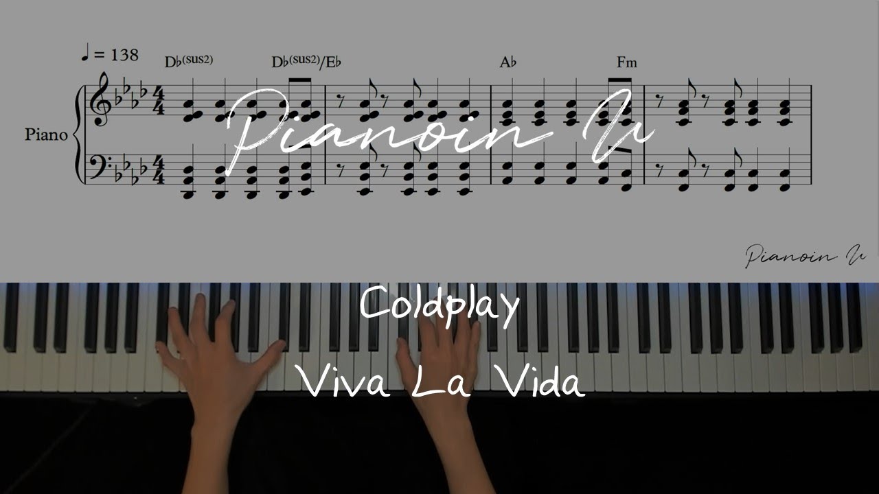 Coldplay - Viva La Vida / Piano Cover / Sheet - YouTube