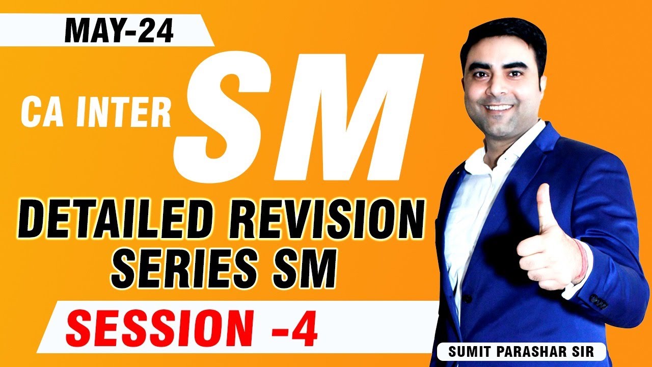 SM Detailed Revision Series Session 4 | FM-SM By Sumit Parashar Sir - YouTube