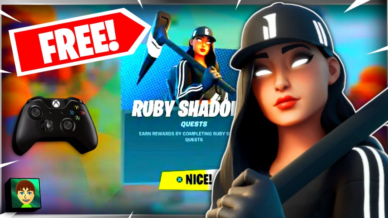 HOW TO GET THE *FREE* RUBY SHADOWS SKIN ON ANY CONSOLE! - YouTube