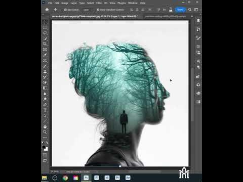 Photoshop Tutorial Create A Double Exposure - YouTube