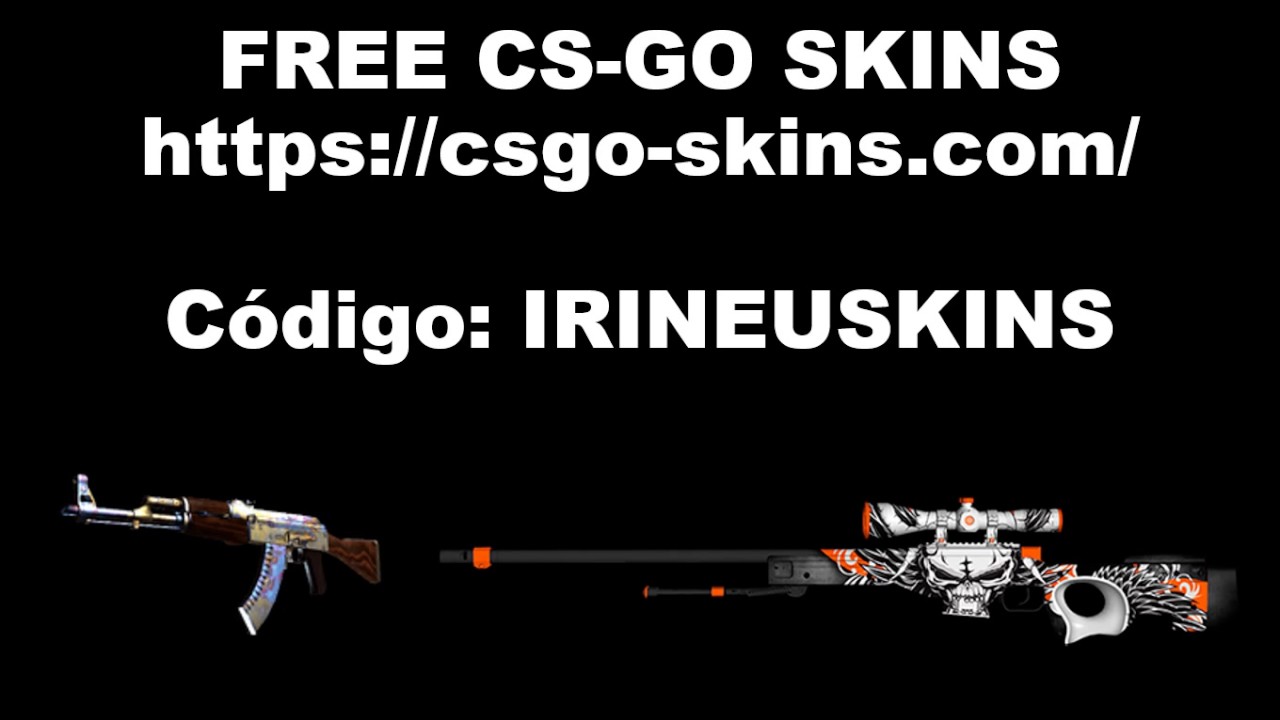 FREE CS-GO SKINS PROMO CODE (SKINS GRÁTIS CS-GO CÓDIGO) Giveaway - YouTube