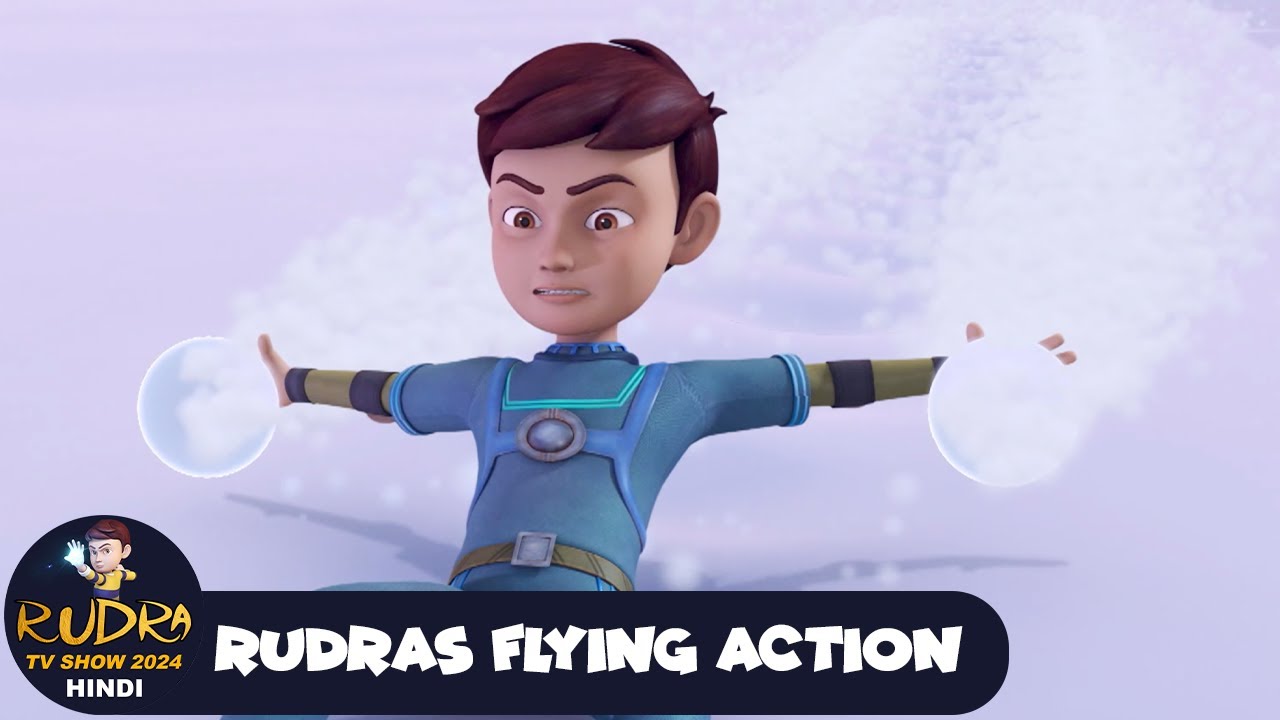 Rudras Flying Action | रुद्र | Rudra | Action Cartoon | Super Episode ...