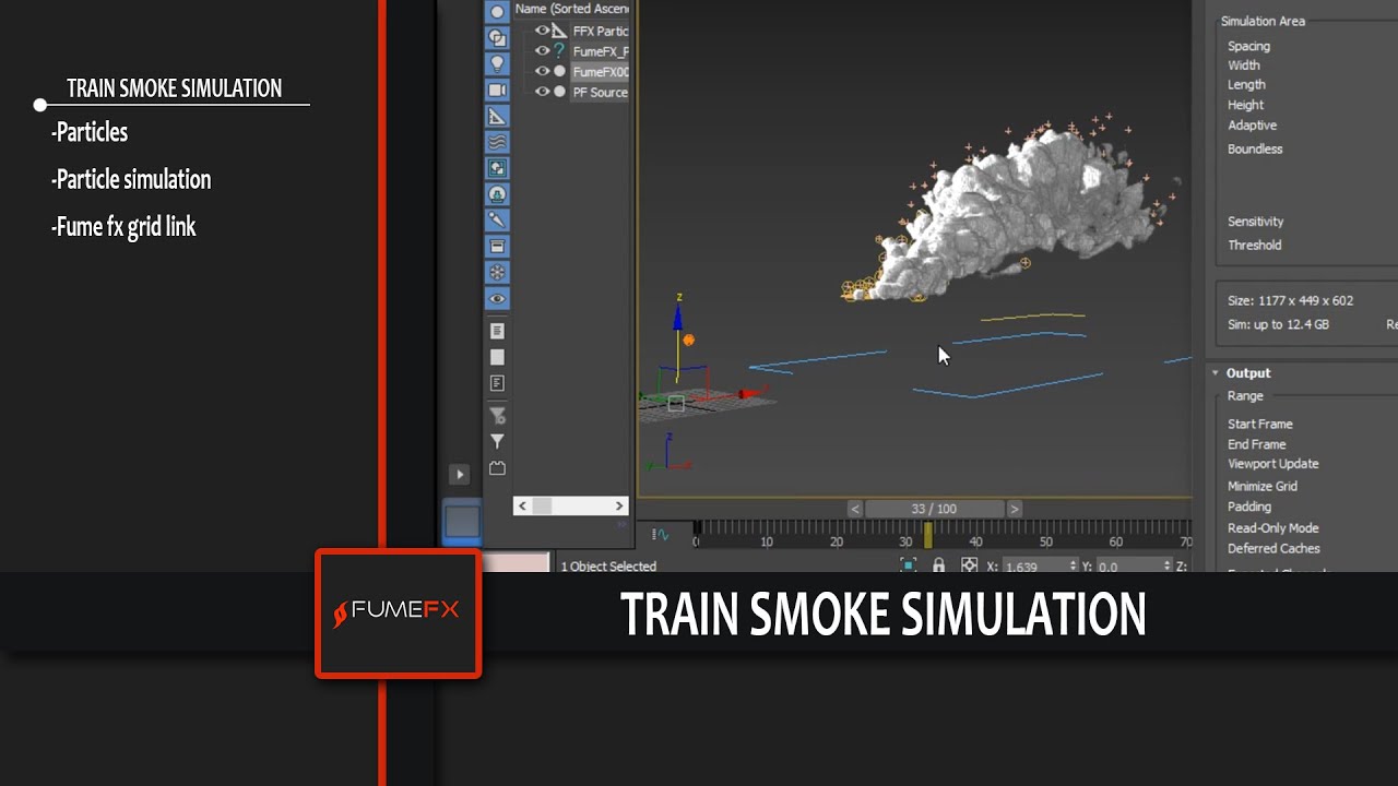 Train smoke simulation | Fume Fx | 3ds max - YouTube